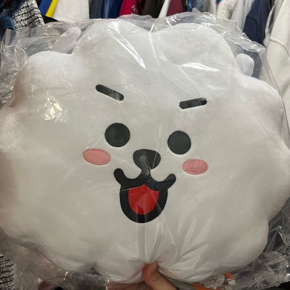 bt21 | Other | Nwt Official Bt2 Rj Face Pillow | Poshmark